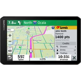 Garmin LKW-Navigationsger&auml;t &raquo;DezlCam LGV710 MT D EU&laquo; ( ) schwarz Fahrtzeit-Timer zeigt die t&auml;glichen Fahrstunden, Gesamtfahrtstunden, sowie die Zeit bis zur 