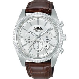 Lorus Herren Lorus Chronograph Quarzuhr, Armbanduhr, Herrenuhr, Lederarmband, analog, Tag
