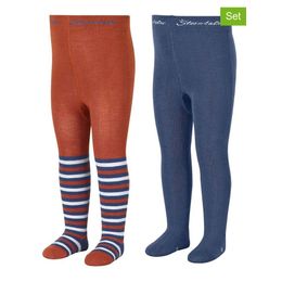 Sterntaler 2er-Set: Strumpfhosen in Rot/ Dunkelblau - 55% | Gr&ouml;&szlig;e 56 | Babysocken-strumpfhosen