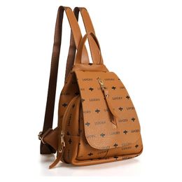 Lucky Bees Rucksack in Hellbraun - (B)30 x (H)35 x (T)13 cm - 70% | Damen-taschen