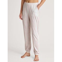 Calida Pyjama-Hose in Gr&uuml;n/ Rosa/ Wei&szlig; - 57% | Gr&ouml;&szlig;e S | Damen-loungewear