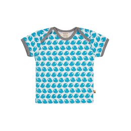 loud + proud Shirt in Hellblau/ Wei&szlig; - 46% | Gr&ouml;&szlig;e 74/80 | Baby-shirts