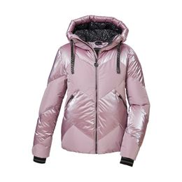 Killtec Damen Skijacke &raquo;KSW 100 WMN SKI QLTD JCKT&laquo; Winddichte, wasserabweisende Damenjacke mit abnehmbarem Schneefang lila 38