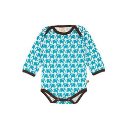 loud + proud Body in Hellblau/ Wei&szlig; - 40% | Gr&ouml;&szlig;e 86/92 | Baby-bodys