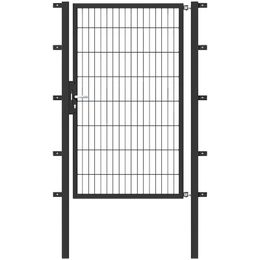 Alberts Zauneinzelt&uuml;r &raquo;Flexo&laquo; 100 cm Breite, in versch. H&ouml;hen grau Stahl