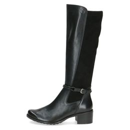 Caprice Leder-Stiefel in Schwarz - 44% | Gr&ouml;&szlig;e 38,5 | Damen-stiefel