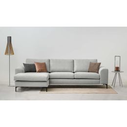 OTTO home Ecksofa &raquo;Henry, L-Form, Breite 294 cm&laquo; mit Metallbeinen, Wellenunterfederung, wasserabweisender Stoff 100% PES