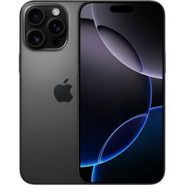 Smartphone &raquo;iPhone 16 Pro Max&laquo; Titan Schwarz schwarz A18 Pro Chip: Power f&uuml;r Apple Intelligence (schnellere Neural Engine, bessere CPU/GPU), Top-Video