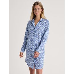 Calida Nachthemd in Blau/ Hellblau - 54% | Gr&ouml;&szlig;e XS | Damen-loungewear