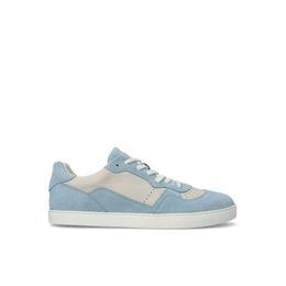 Groundies Leder-Barfu&szlig;schuhe "Nova" in Hellblau/ Creme - 54% | Gr&ouml;&szlig;e 41 | Damen-sneakers