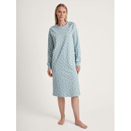 Calida Nachthemd in Hellblau - 61% | Gr&ouml;&szlig;e L | Damen-loungewear