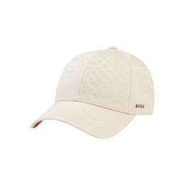 BOSS Damen BOSS Baseball Cap &raquo;Ari&laquo; mit Logoschriftzug aus Metall beige