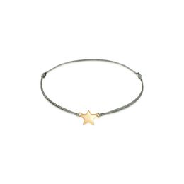 Elli Damen Armband &raquo;Stern Astro Symbol Nylon Band 925 Sterling Silber vergoldet&laquo; gold