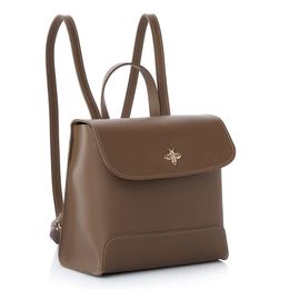 Lucky Bees Rucksack ''Marilyn'' in Taupe - (B)21 x (H)21 x (T)11 cm - 67% | Damen-taschen
