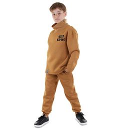 Denokids 2tlg. Outfit in Hellbraun - 57% | Gr&ouml;&szlig;e 128 | Kinder-sweatshirts-jacken