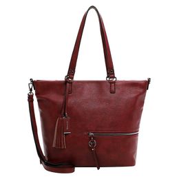 Tamaris Schultertasche "Nele" in Dunkelrot - (B)43 x (H)32 x (T)16 cm - 47% | Damen-taschen
