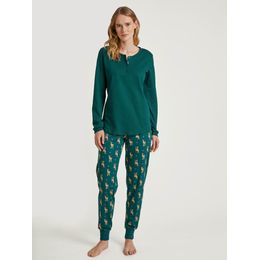 Calida Pyjama-Oberteil in Gr&uuml;n - 63% | Gr&ouml;&szlig;e S | Damen-loungewear