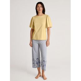 Calida Pyjama-Oberteil in Gelb - 63% | Gr&ouml;&szlig;e XS | Damen-loungewear