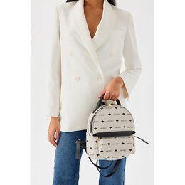 Lucky Bees Rucksack in Creme/ Schwarz - (B)24 x (H)25 x (T)17 cm - 64% | Damen-taschen