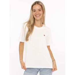 Zwillingsherz Shirt "Herz" in Wei&szlig; - 40% | Gr&ouml;&szlig;e M | Damen-tops