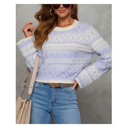 Milan Kiss Pullover in Lila - 62% | Gr&ouml;&szlig;e S | Damen-pullover-cardigans