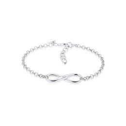 Elli Damen Armband &raquo;Infinity Zirkonia 925 Sterling Silber&laquo; silber