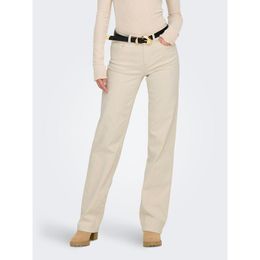 Only Damen Only Straight-Jeans &raquo;ONLBLUSH MID STRAIGHT DNM DOT NOOS&laquo; 5-Pocket Style beige L (40), L&auml;nge 32