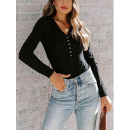 Milan Kiss Longsleeve in Schwarz - 60% | Gr&ouml;&szlig;e S | Damen-tops