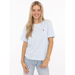 Zwillingsherz Shirt "Herz" in Hellblau - 40% | Gr&ouml;&szlig;e XL | Damen-tops