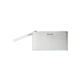 Michael Kors Leder-Clutch in Silber - (B)24 x (H)14 x (T)5 cm - 53% | Damen-taschen
