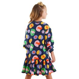 Denokids Kleid "Flowers Girl" in Dunkelblau - 62% | Gr&ouml;&szlig;e 104 | Kinderkleider