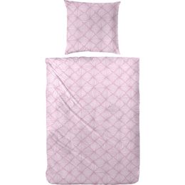 Primera Bettw&auml;sche &raquo;Biber-Bettw&auml;sche Rosarot&laquo; 2 Stk. Mit einem traumhaften rosaroten Muster rosa Biber, Obermaterial: 100% Baumwolle