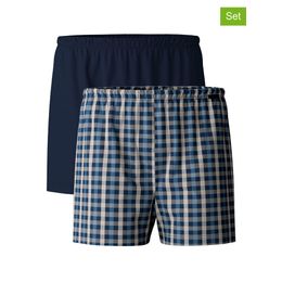 Calida 2er-Set: Boxershorts in Blau/ Dunkelblau - 62% | Gr&ouml;&szlig;e S | Herren-waesche