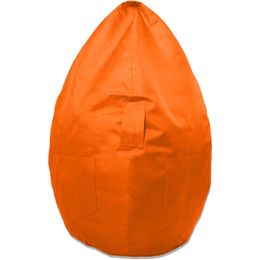 Kinzler Sitzsack &raquo;Kimi big&laquo; 1 Stk. tlg. Uni Farben, mit Taschen & Tragegriff, Outdoor geeignet, Kinderzimmer orange Polyester