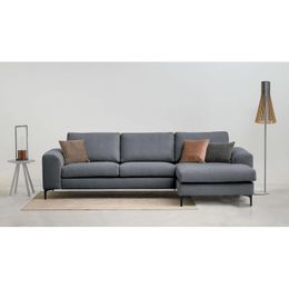 OTTO home Ecksofa &raquo;Henry, L-Form, Breite 294 cm&laquo; mit Metallbeinen, Wellenunterfederung, wasserabweisender Stoff 100% PES