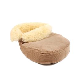 Kaiser Naturfellprodukte Lammfell-Fu&szlig;w&auml;rmer in Beige - (B)40 x (H)13 x (T)31 cm - 29% | Waermflaschen-und-mehr