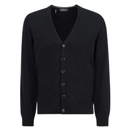 Maerz Muenchen Wollcardigan in Schwarz - 65% | Gr&ouml;&szlig;e 50 | Herren-pullover-cardigans