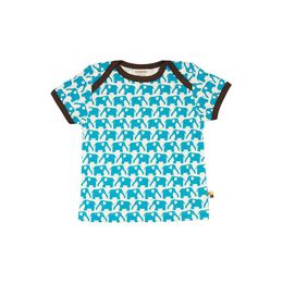loud + proud Shirt in Hellblau/ Wei&szlig; - 43% | Gr&ouml;&szlig;e 74/80 | Baby-shirts