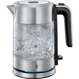 Russell Hobbs Wasserkocher &raquo;Compact Home Mini 24191-70&laquo; 0,8 l 2200 W klein, 2200W, LED Beleuchtung, Kalkfilter, Glas/ Edelstahl silber Wasserkocher
