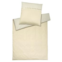 Elegante Bettw&auml;sche &raquo;El Greco&laquo; 2 Stk. angenehmes Hautgef&uuml;hl beige Mako-Satin, Obermaterial: 100% Baumwolle