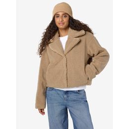 Noisy may Damen Noisy may Pl&uuml;schjacke &raquo;NMNATI CROP TEDDY JACKET FWD NOOS&laquo; beige S