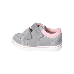 Pepino Leder-Sneakers "Timmi" in Grau/ Rosa - 38% | Gr&ouml;&szlig;e 24 | Babysneakers