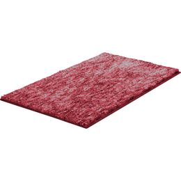 Grund &raquo;Mirage&laquo; H&ouml;he 27 mm rutschhemmend beschichtet fu&szlig;bodenheizungsgeeignet besonders dichter Flor, Badematte in Melange-Optik rot Polyester