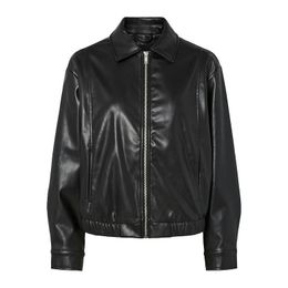 Pieces Damen Pieces Lederimitatjacke &raquo;PCVERA BOMBER JACKET NOOS WB PU&laquo; mit Umlegekragen L