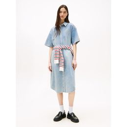 Tommy Jeans Damen Jeanskleid &raquo;TJW DENIM SHIRTDRESS SS&laquo; blau M (38), N-Gr