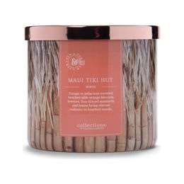 Colonial Candle Duftkerze "Maui Tiki Hut" in Hellbraun - 411 g - 32% | Kerzen-vasen