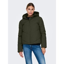 Jacqueline de Yong Jdy Damen JDY Steppjacke &raquo;JDYARNHEM WATER REP SHORT PUFFA OTW NOOS&laquo; mit Kapuze L