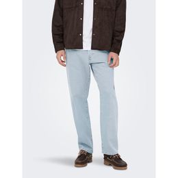 Only & Sons Only & Sons Herren ONLY & SONS Regular-fit-Jeans &raquo;ONSEDGE STRAIGHT JAX BOX TAI DNM NOOS&laquo; 32, L&auml;nge 32
