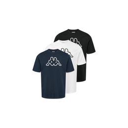 Kappa Damen Kurzarmhemd &raquo; T-shirt KMLogo Cromen 3-Pack&laquo; L, Normalgr&ouml;&szlig;en