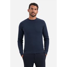 NO EXCESS Herren NO EXCESS V-Ausschnitt-Pullover &raquo; Pullover mit diagonaler Strickstruktur&laquo; L